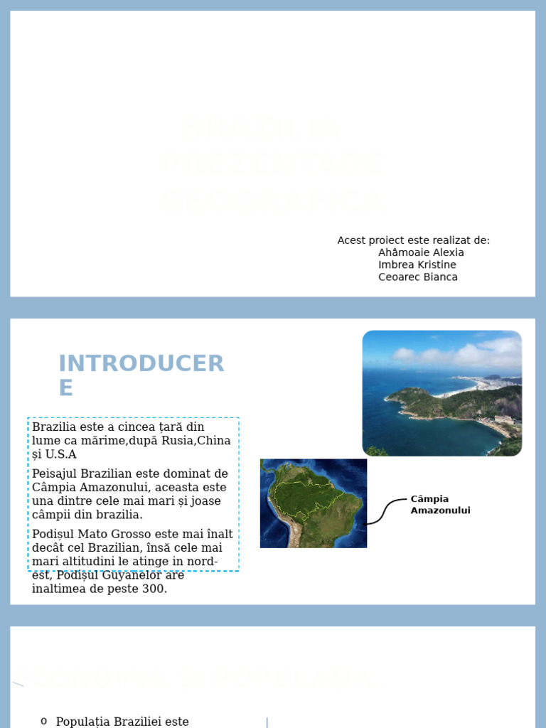 Brazilia Prezentare Geografica | PDF