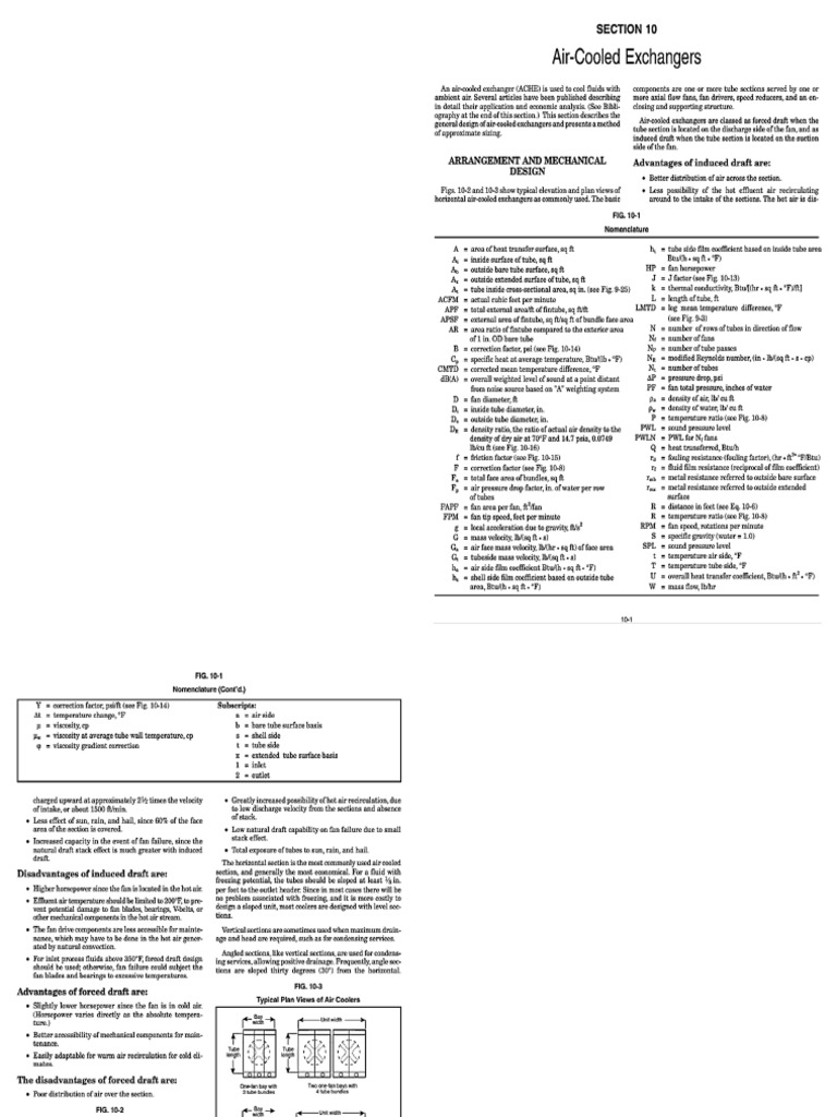 Air Cooled Heat Exchanger Design | PDF
