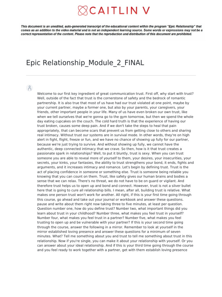 CaitlinV ER Module 2 Transcript | PDF