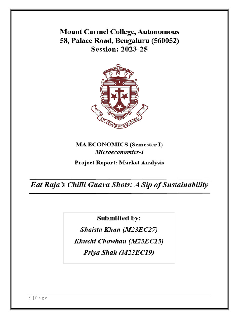 Microeconomics Project | PDF