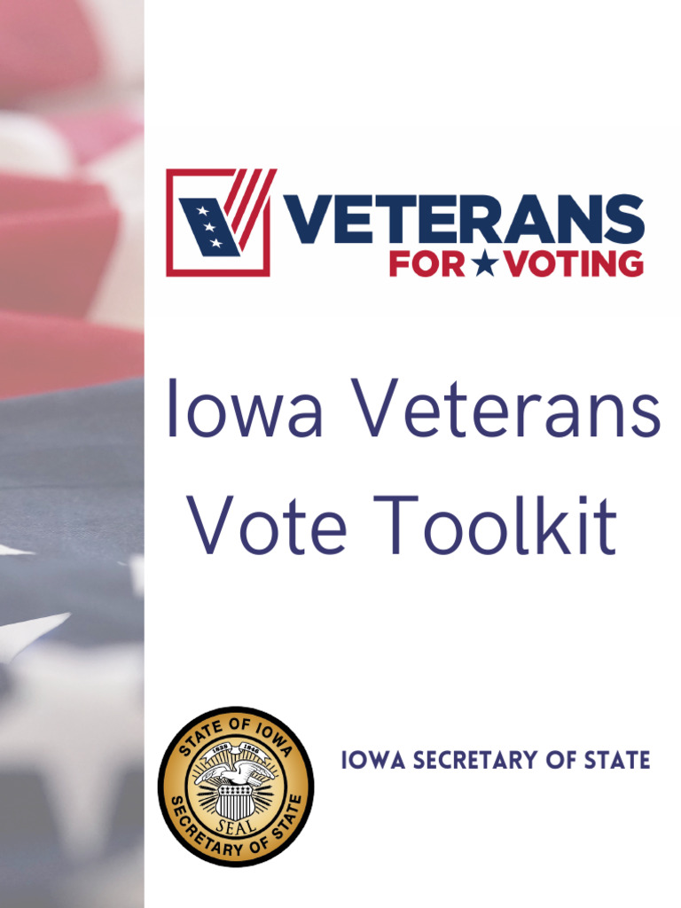 Iowa Veterans for Voting Toolkit | PDF | Identity Document | Voter ...