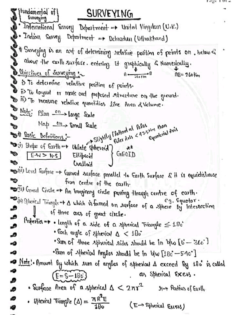 Surveying & Leveling | PDF