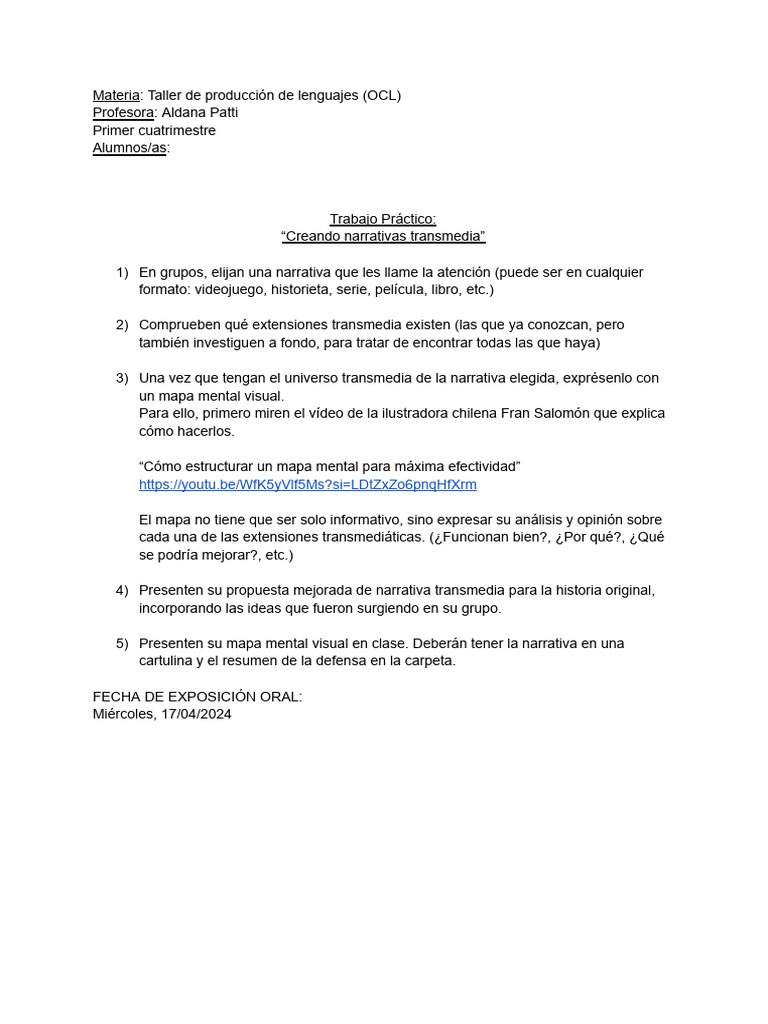 Creando Narrativas Transmedia | PDF