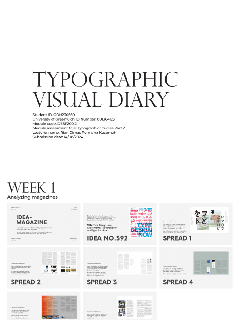 Typo Visual Diary | PDF