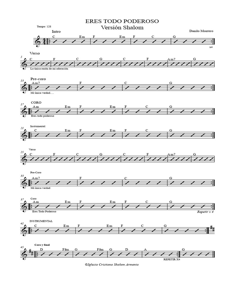 Eres Todo Poderoso. PDF - Score | PDF