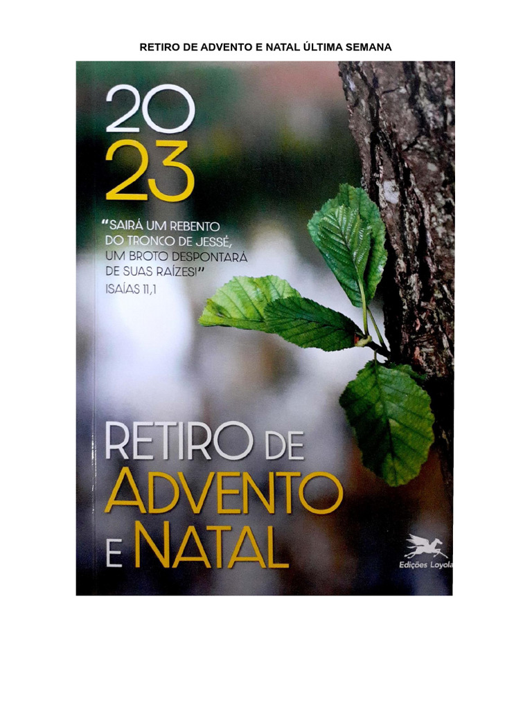 Retiro de Advento e Natal Última Semana | PDF
