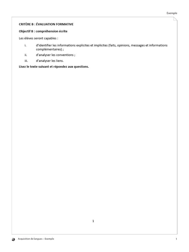 MYP LA Example 2 FR 1 | PDF