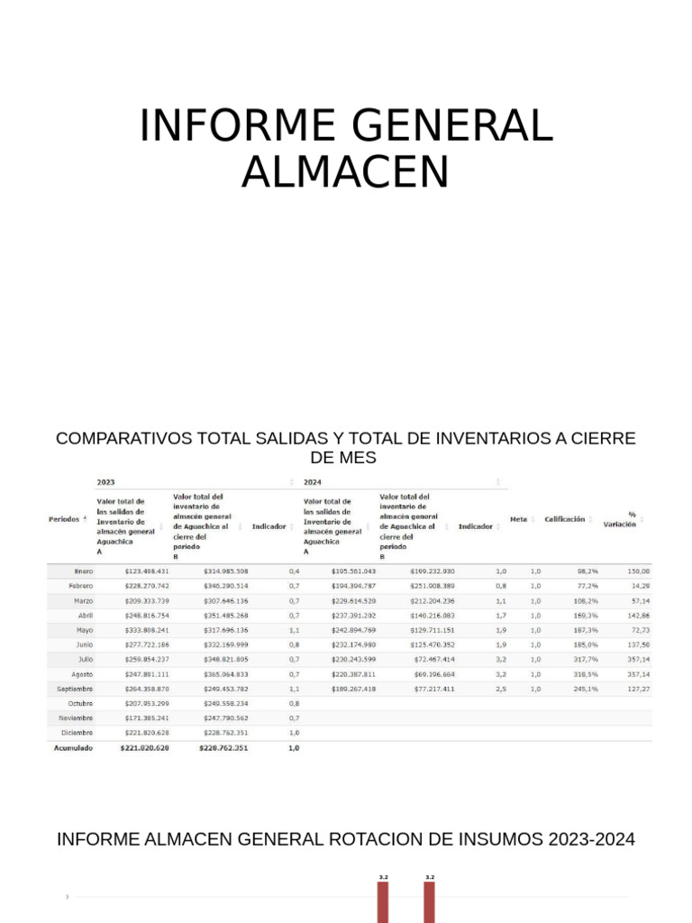 Informe General Almacen | PDF | Business | Technology & Engineering
