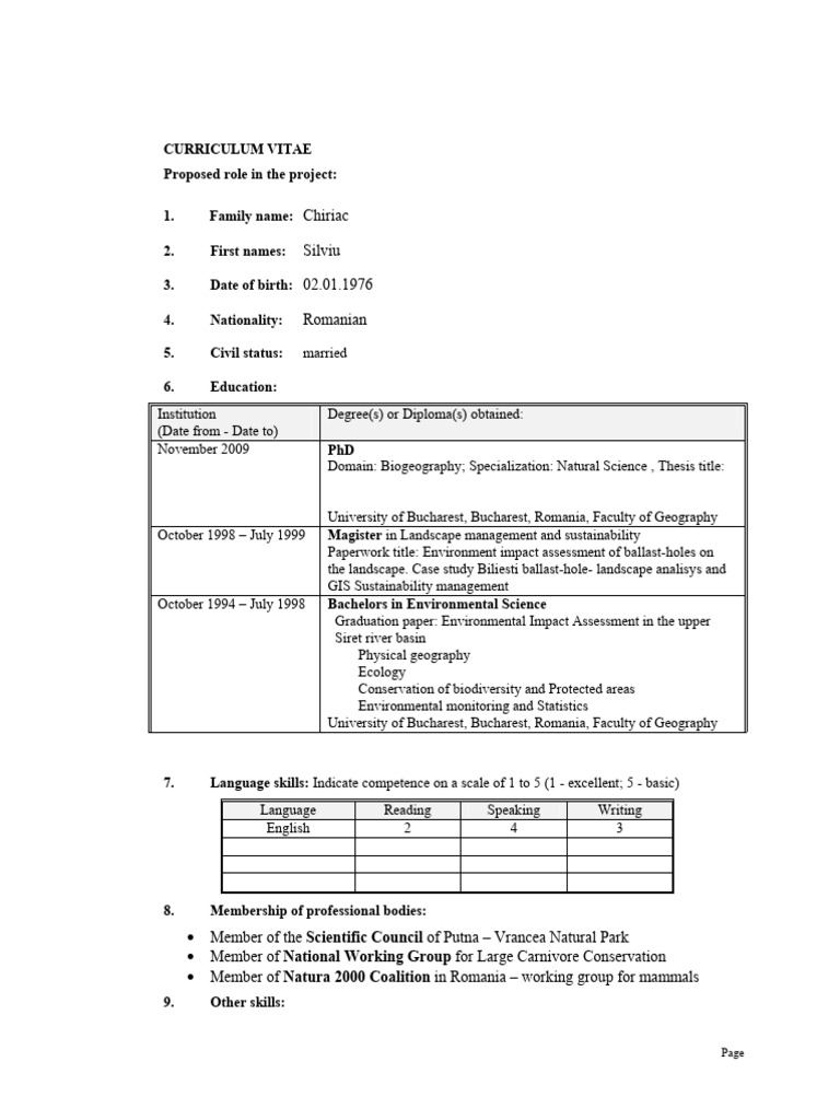 CV Chiriac Silviu | PDF