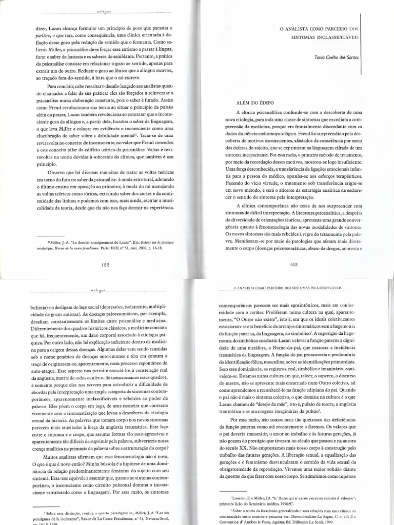 Latusa 7 - SANTOS, Tania Coelho Dos. O Analista Como Parceiro Dos ...