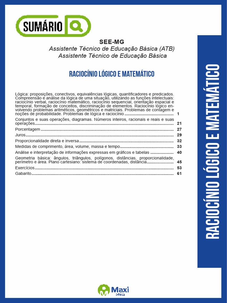 02 Raciocinio Logico Matematica | PDF
