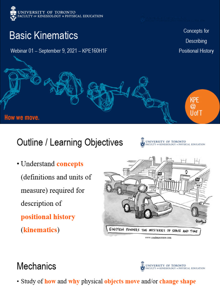 Webinar 01 - Basic Kinematics | PDF