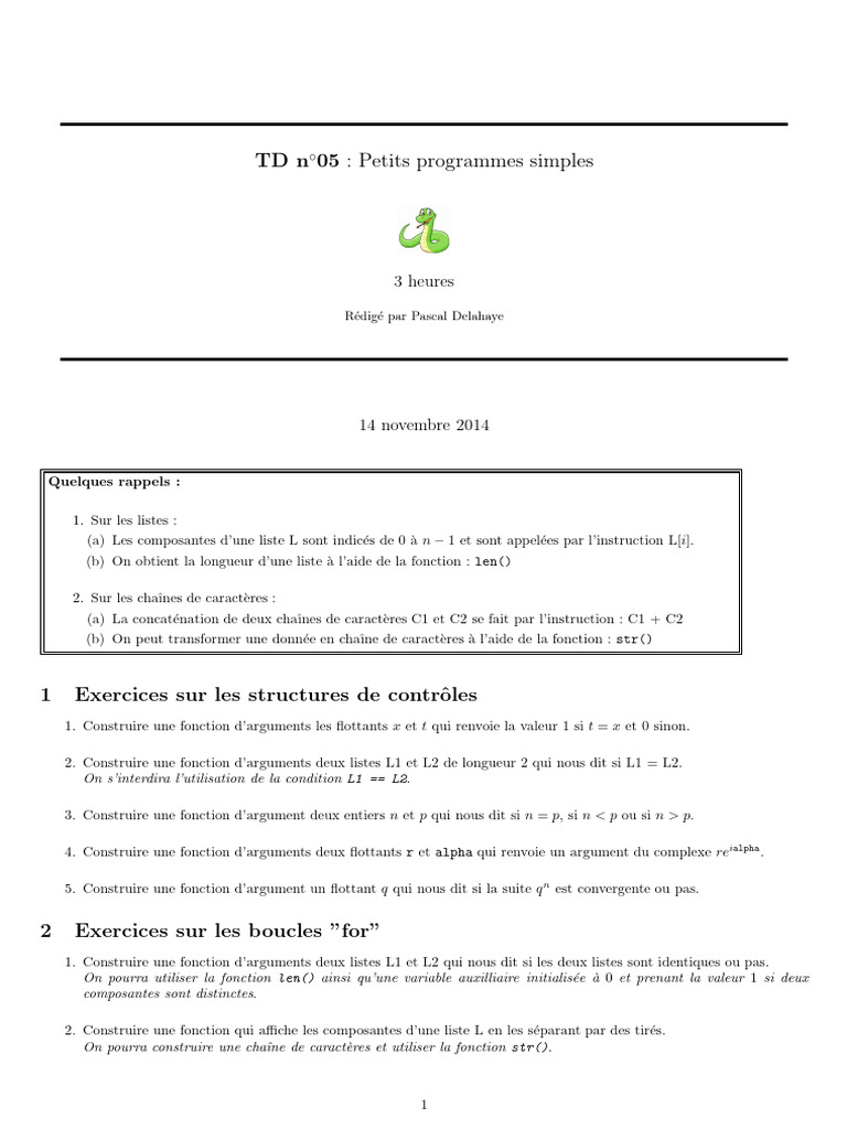 TD 05 | PDF