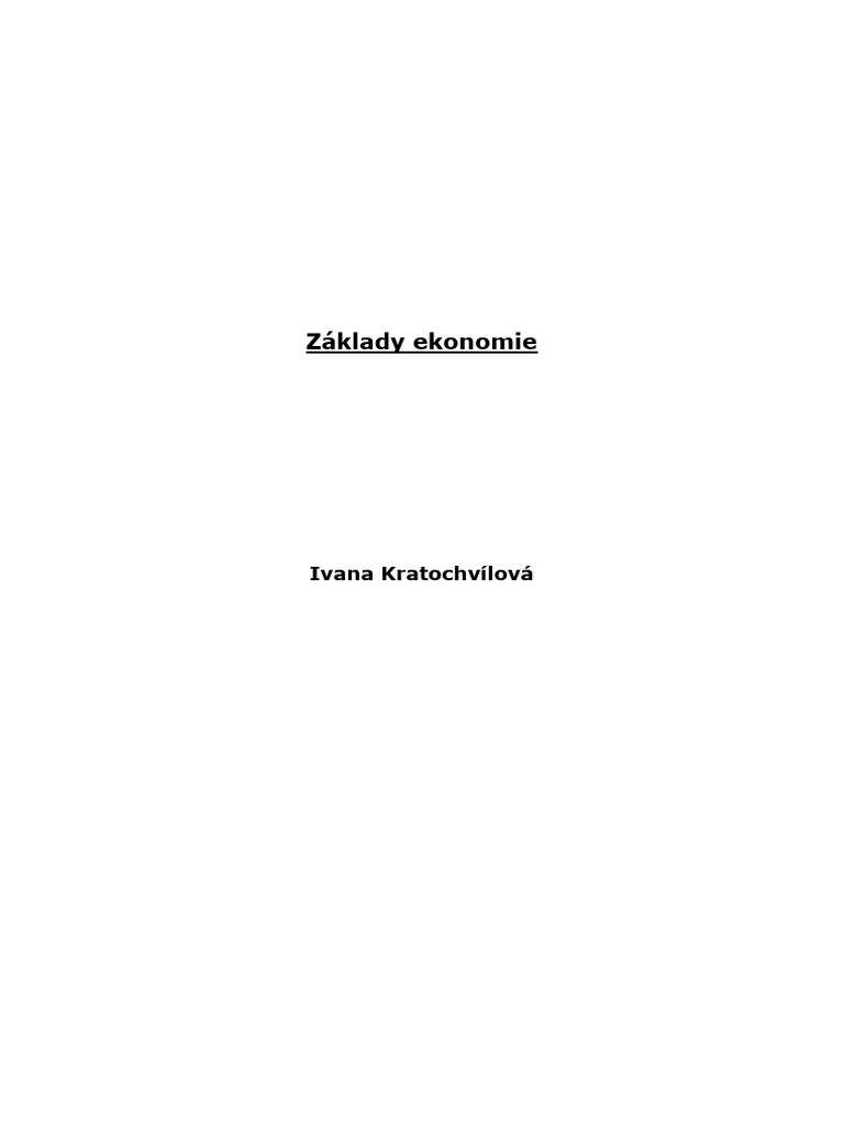 Základy-ekonomie | PDF