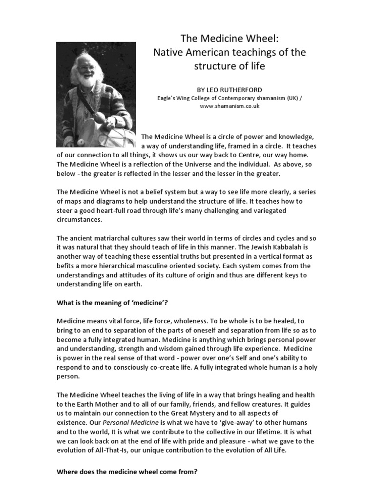 Understanding the Medicine Wheel | PDF | Shamanism | Creator Deity
