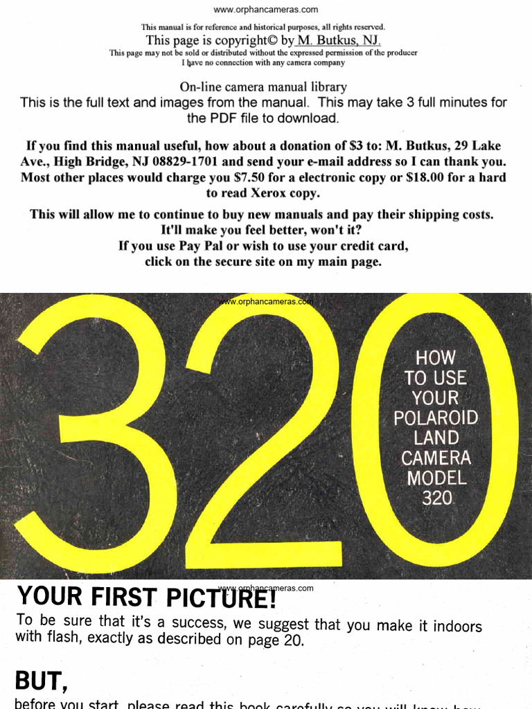 Polaroid 320 | PDF