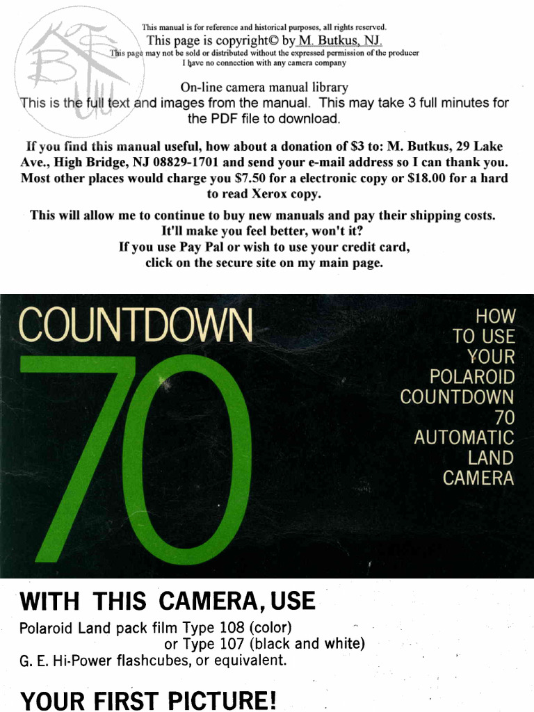 Polaroid Countdown 70 | PDF