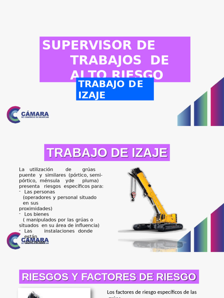 Trabajos de Alto Riesgo - Izaje | PDF