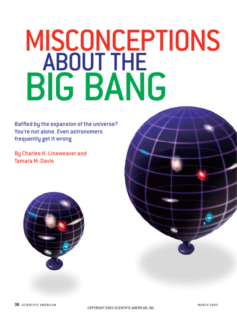 Misconceptions About The Big Bang | PDF | Redshift | Philosophy