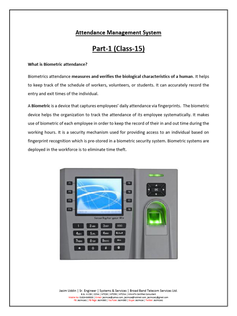 Attendance Management System | PDF