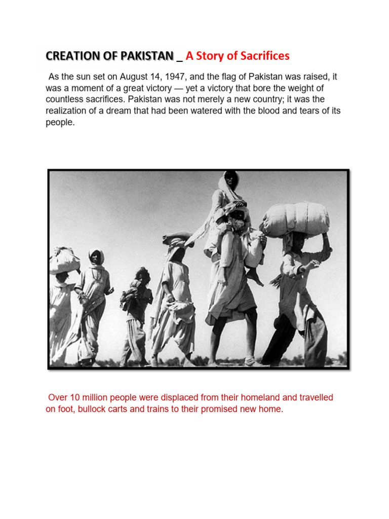 CREATION OF PAKISTAN | PDF