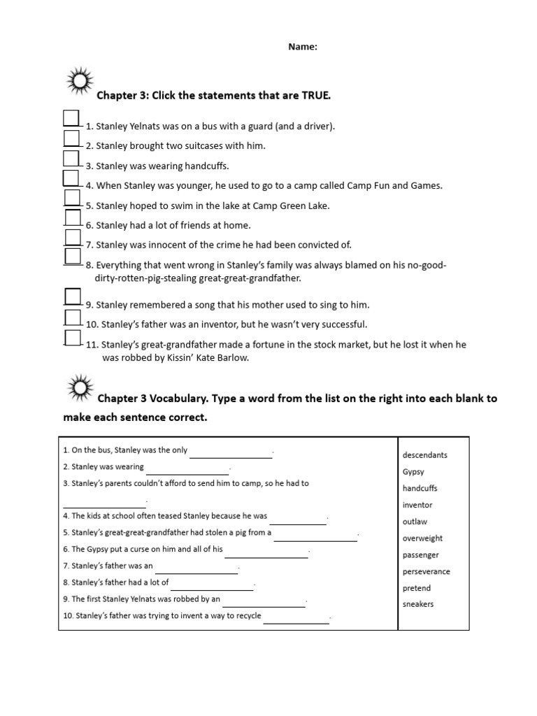 Holes+assignment Chapters+3 FILLABLE | PDF