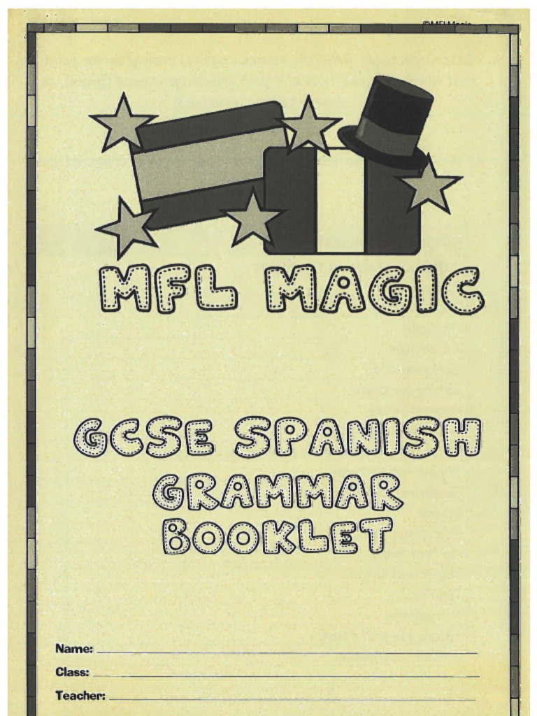 GCSE_Spanish_grammar_booklet | PDF