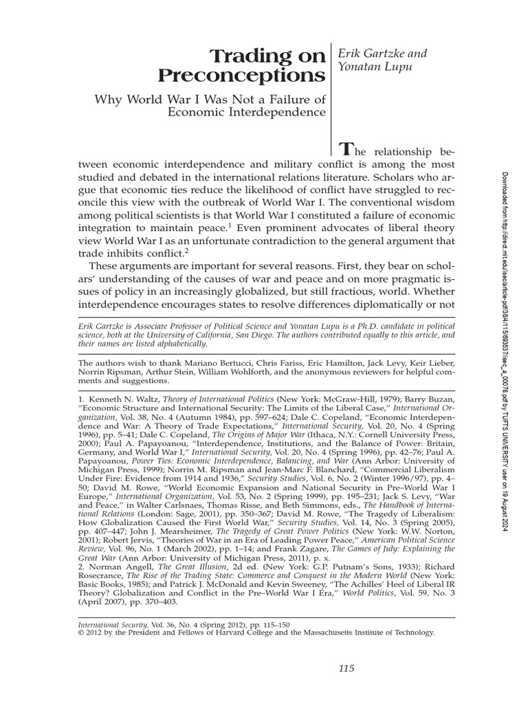 Gartzke and Lupu 2012 | PDF