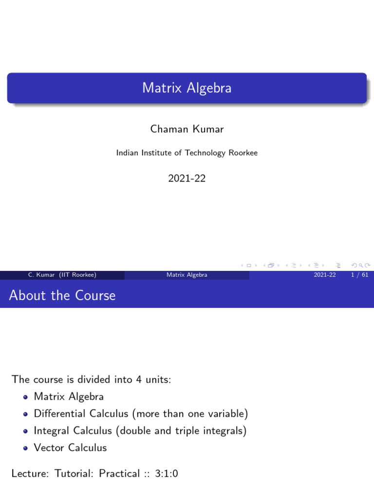 Mathematics - 1 | PDF