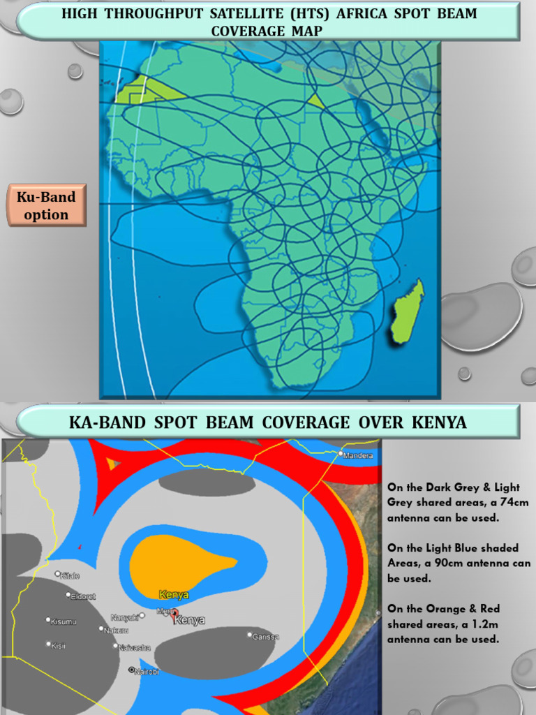 VSAT Satellite Network Coverage Footprints Across Africa | PDF