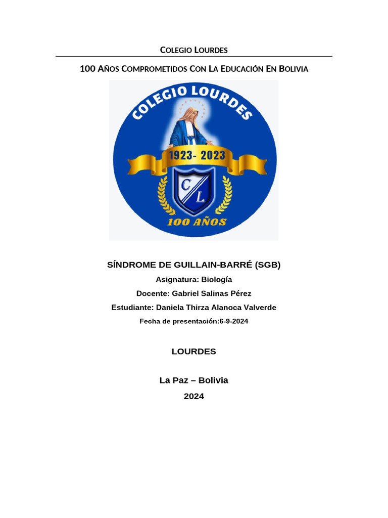 informe sindrome SGB | PDF