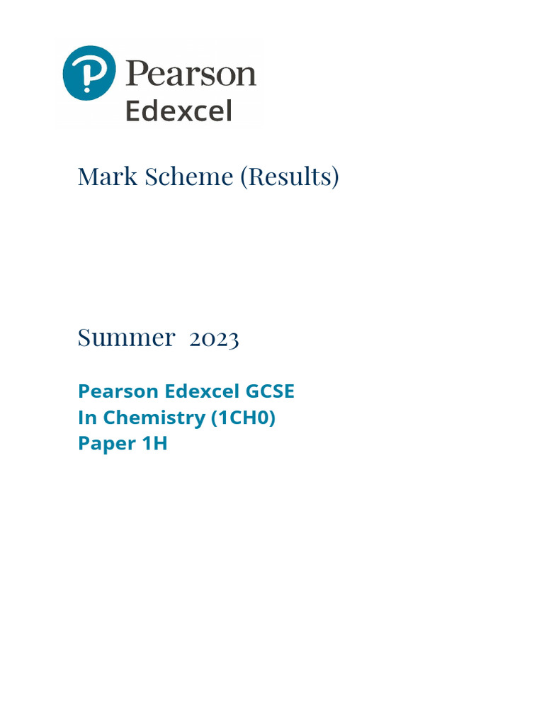 Chemistry Question Papers Exam Style Gcse | PDF | Hydroxide | Ph