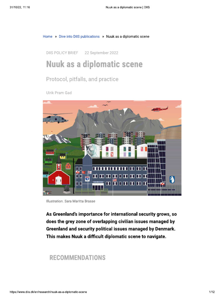 Nuuk as a diplomatic scene | PDF
