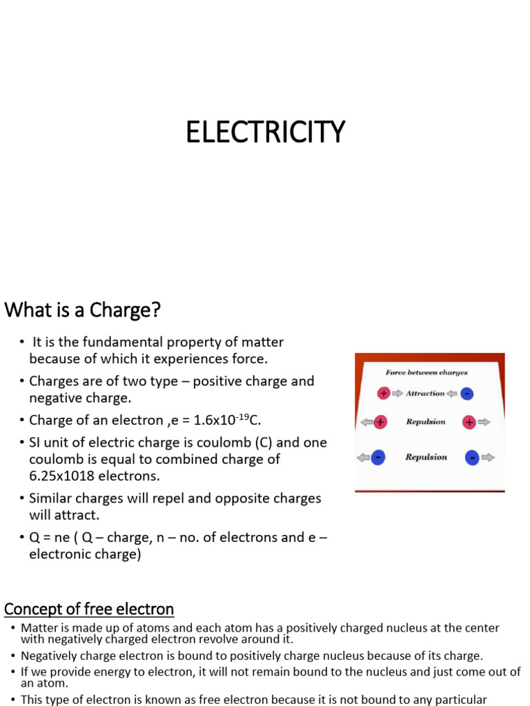 Electricity Notes | PDF