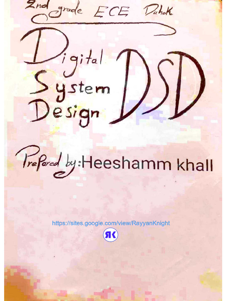 Digital Systems Design-Notes | PDF