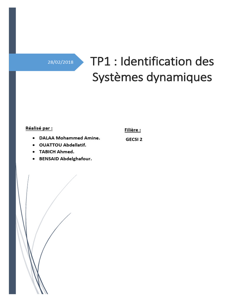 TP1 IdentificationSys | PDF