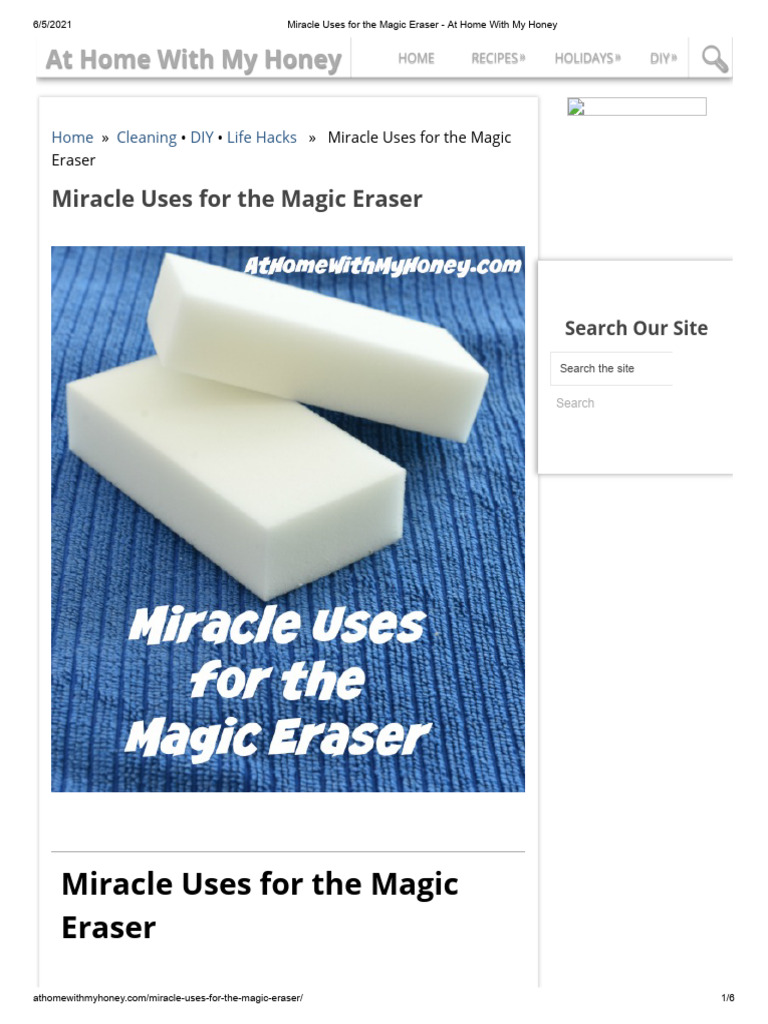 Uses for the Magic Eraser | PDF