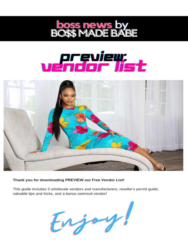 Free Vendor List.01 | PDF