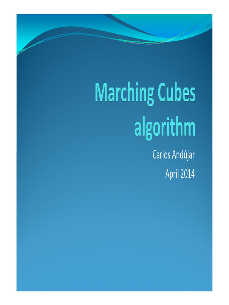 Marching Cubes | PDF
