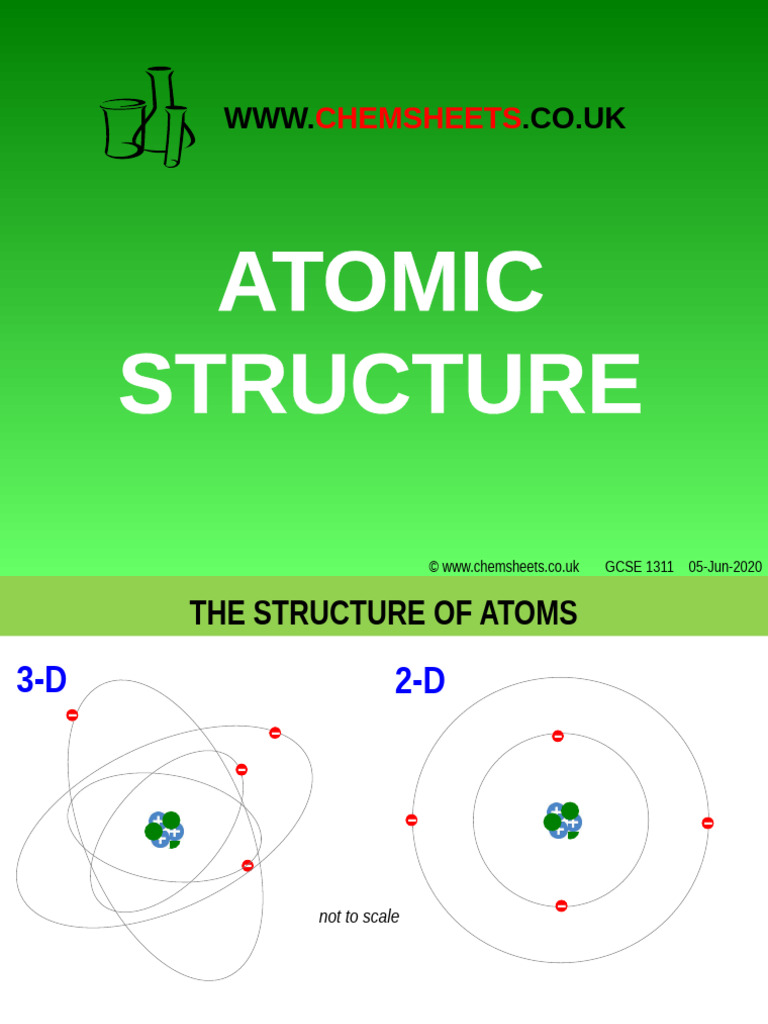 Chemsheets GCSE 1311 Atomic Structure (2) | PDF