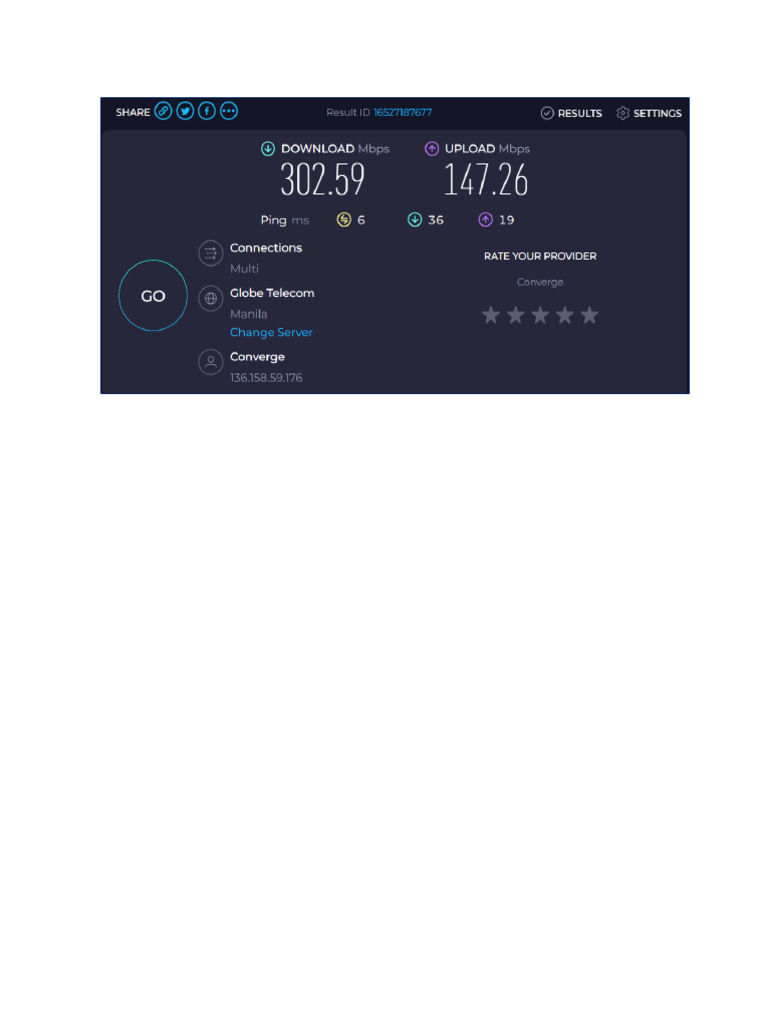 Speedtest Result | PDF