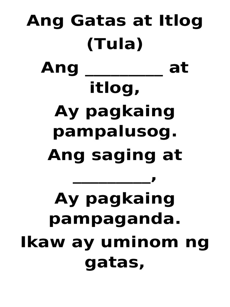 Ang Gatas at Itlog | PDF