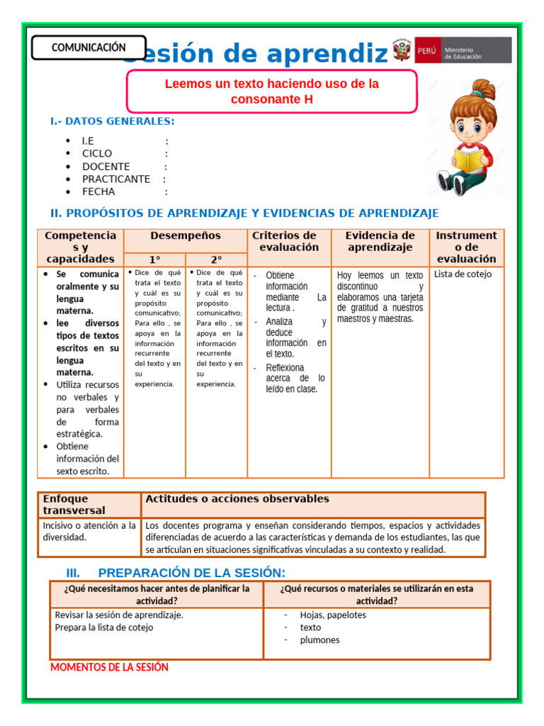 {sesion de aprendizaje 11-06-23 - COMUNI | PDF {sesion de aprendizaje 11-06-23 - COMUNI | PDF