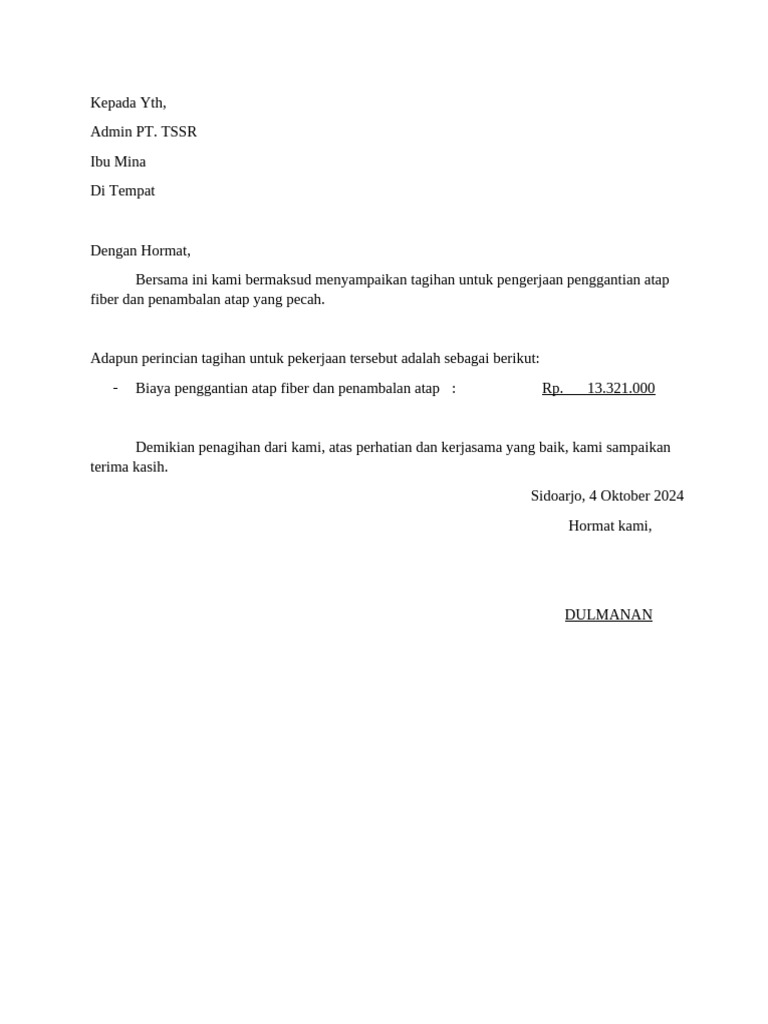 PT TSSR 4 Oktober 2024 | PDF