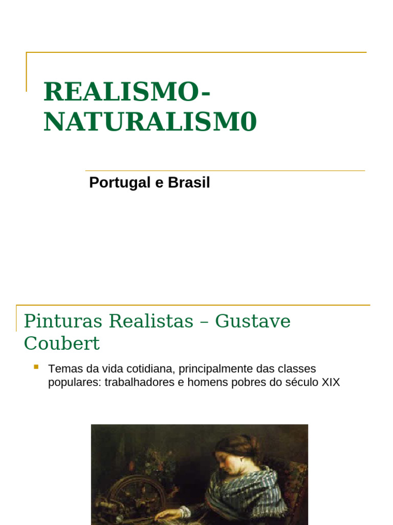 REALISMO NATURALISMO PPT | PDF