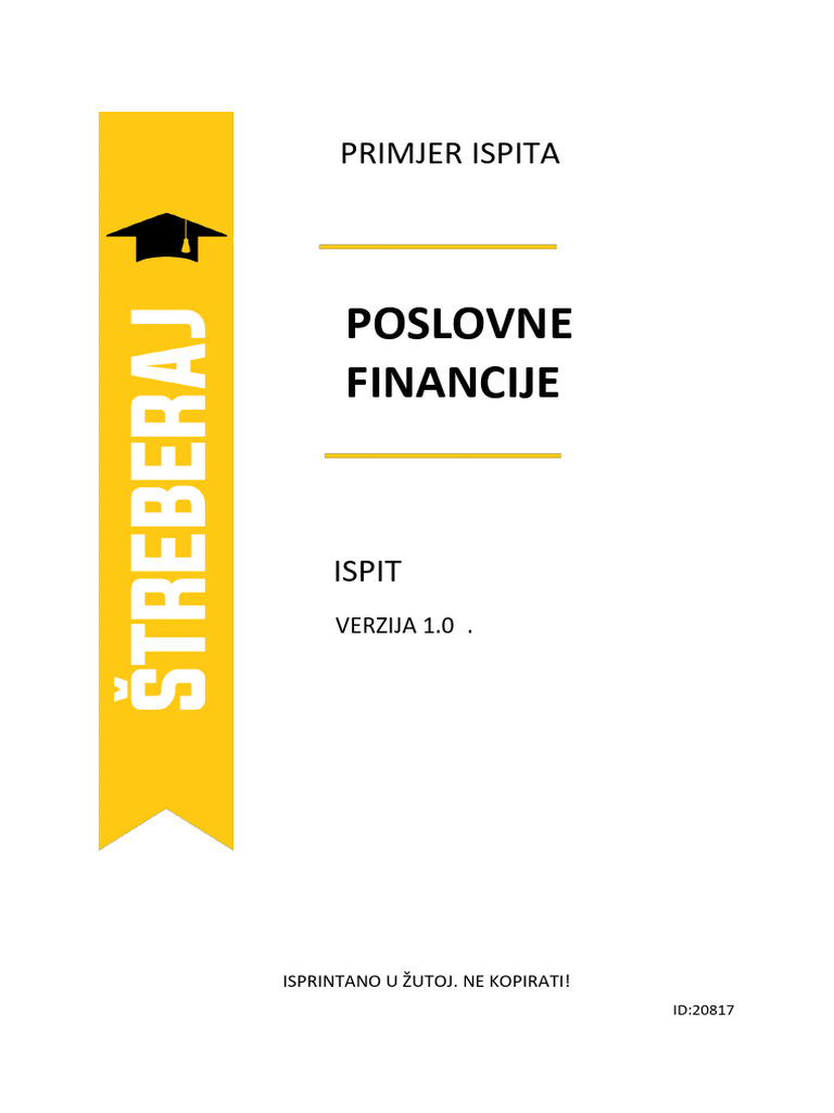 ID 20817 - Primjer Ispita PF ibIJtT2 | PDF