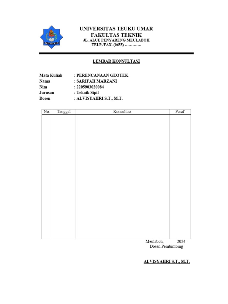 Lembar Acc Geotek | PDF