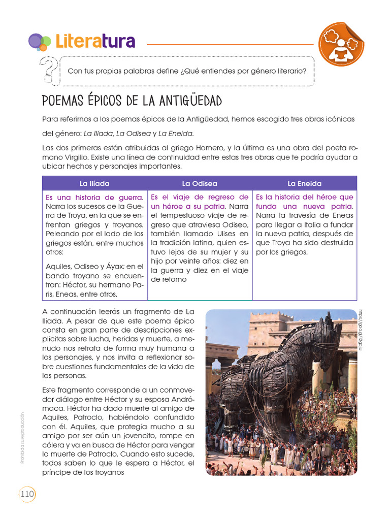 Latín - Poemas épicos de la antigüedad | PDF
