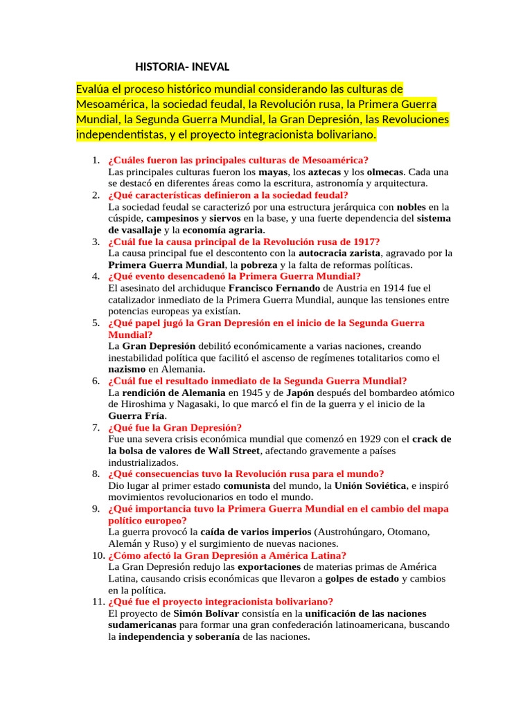 Historia INEVAL | PDF