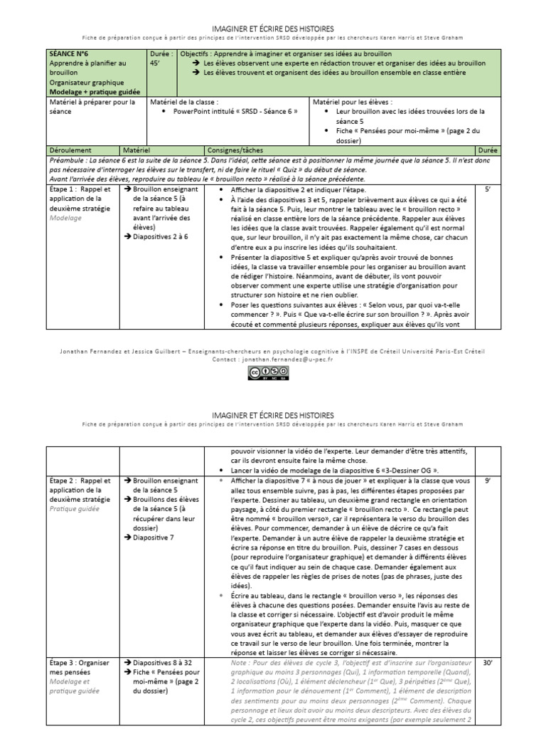 1-Fiche de Préparation - Séance 6 | PDF